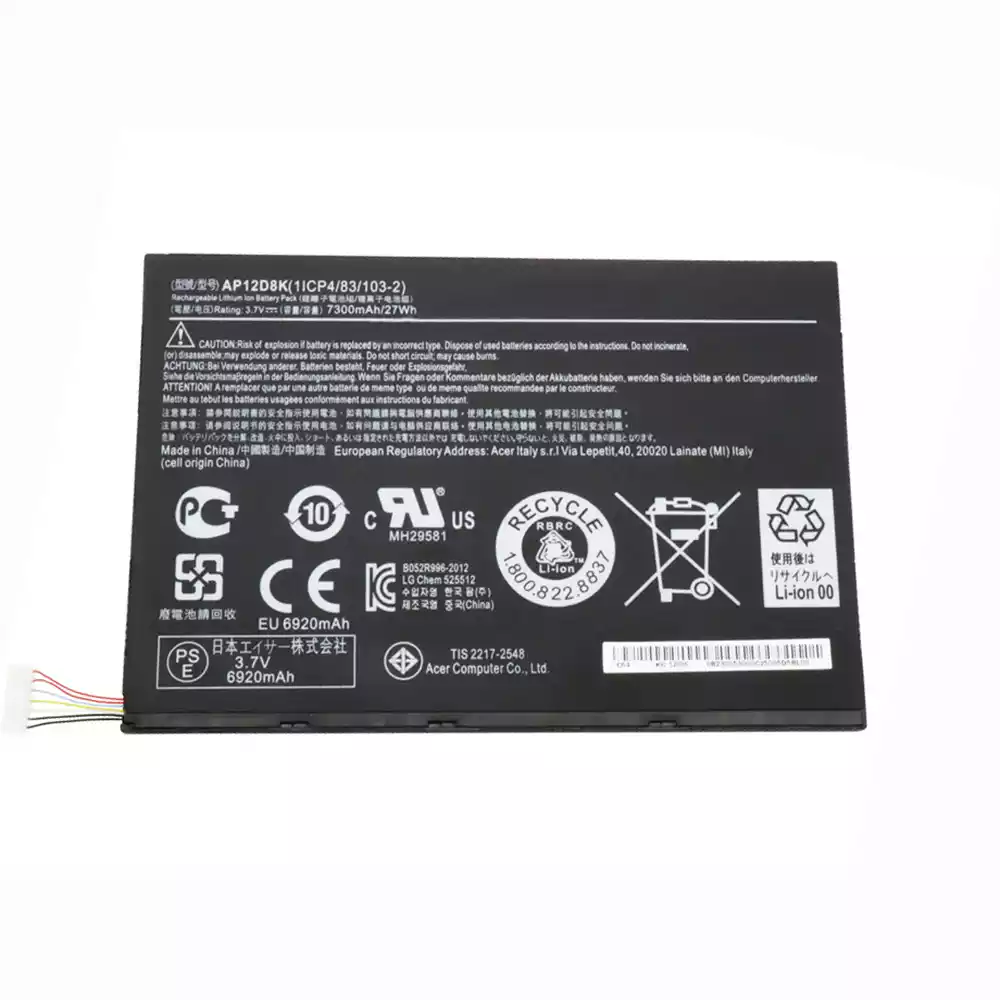 ACER ICONIA A3-A10 Genuine Tablet battery - 365PowerSupply.com ...