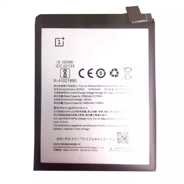 Genuine OnePlus 3T cellphone battery BLP633 - 365PowerSupply.com ...