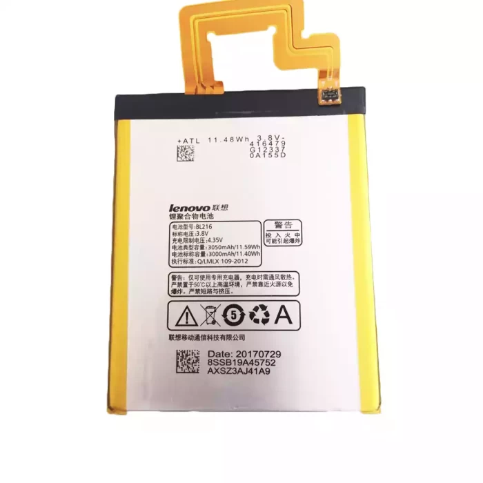 Genuine LENOVO VIBE Z cellphone battery BL216 - 365PowerSupply.com ...
